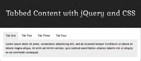 Tabbed Content With Jquery And Css Iogoos Website Devlopement