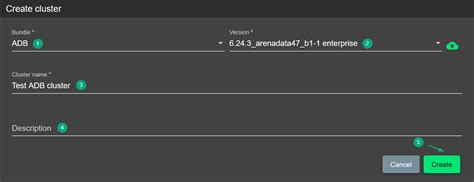 Create An Adb Cluster Via Adcm Online Adb Arenadata Docs