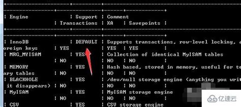 如何查询mysql的存储引擎 Mysql数据库 亿速云