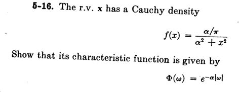 Solved 6 16 The Rv X Has A Cauchy Density Fxα2x2απ