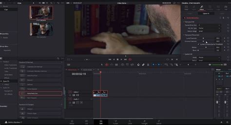 how to use noise reduction in davinci resolve video and audio