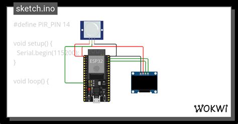 Pir Sensor Versuch Wokwi Esp32 Stm32 Arduino Simulator