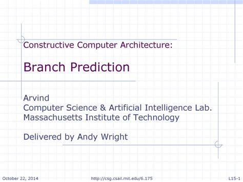 branch prediction constructive computer architecture arvind ppt download