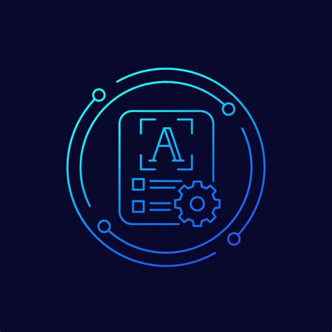 Text Scanning Icon Linear Design 24694488 Vector Art At Vecteezy