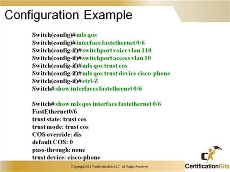 Cisco CCNP SWITCH Voice Video