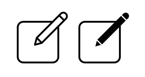 Edit Icon Set Vector Art At Vecteezy