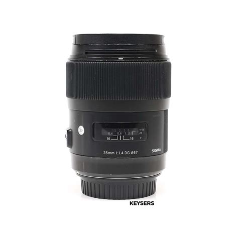 Used Sigma Dc 35mm F14 Art Hsm Lens Canon Ef Mount Keysers