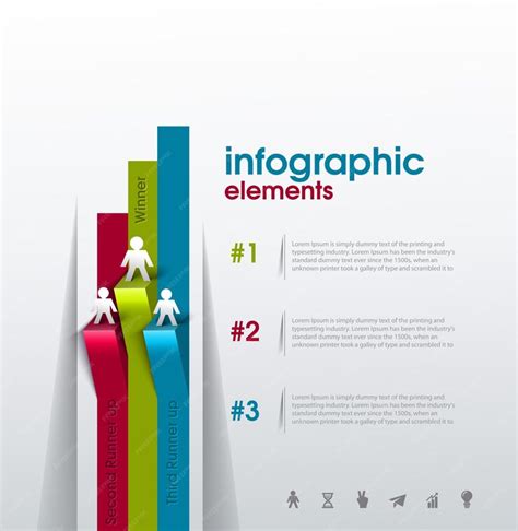 Infographic 추상적인 벡터 비즈니스 템플릿 무료 벡터