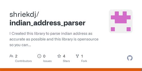 GitHub Shriekdj Indian Address Parser I Created This Library To
