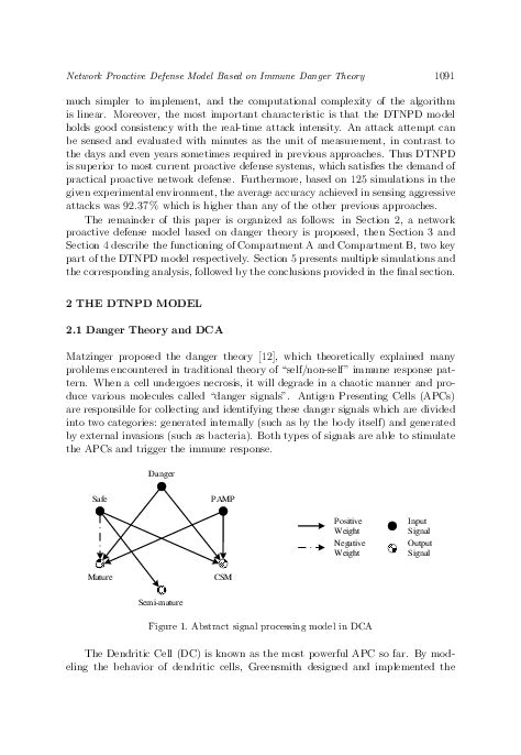 Network Proactive Defense Model Based On Immune Danger Theory