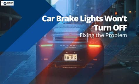 Tail Lights Wont Turn Off How To Fix
