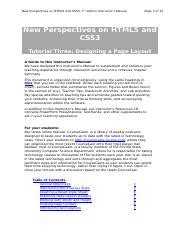 Tutorial Docx New Perspectives On Html And Css Th Edition