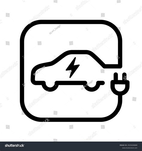 전기 자동차 플러그 아이콘 기호 Ev 스톡 벡터로열티 프리 2525026889 Shutterstock