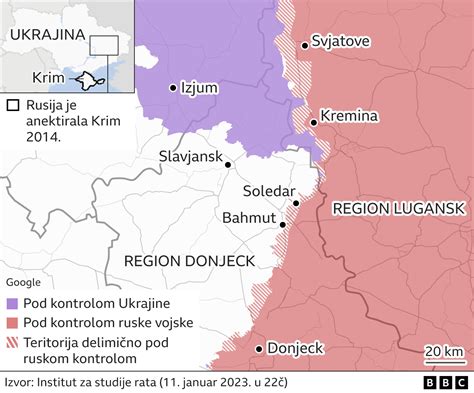 Rusija I Ukrajina Satelitski Prikaz Soledara Razorenog Rudarskog Grada Na Istoku BBC News Na
