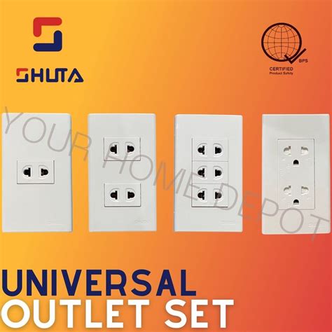 Universal Outlet Set Wide Series Gang Outlet Set And Aircon