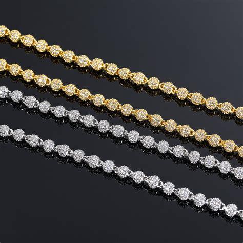 5mm Iced Beads Chain Helloice Jewelry