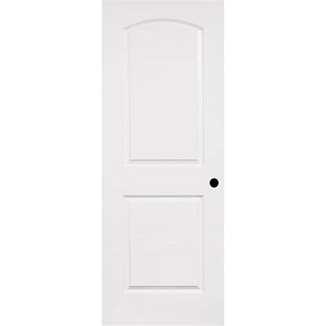 Steves And Sons 32 In X 80 In 2 Panel Roundtop Right Handed Solid Core White Primed Wood Single