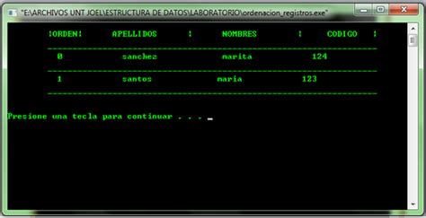 Algoritmo De Ordenamiento En Registros Burbuja Y Struct En C