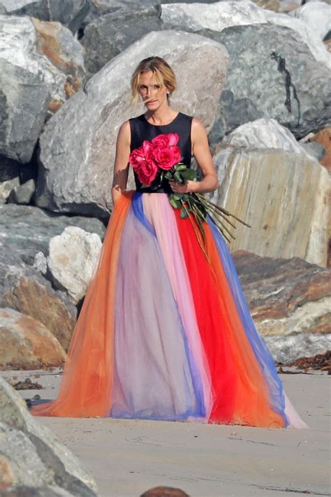 Julia Roberts On The Set Of A Photoshoot On The Beach In Malibu Hawtcelebs