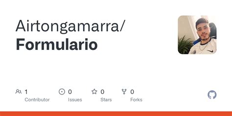 GitHub Airtongamarra Formulario