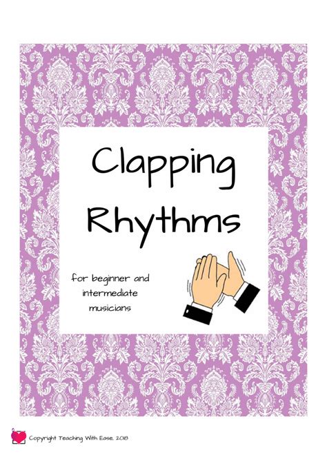 Clapping Rhythms Part Beginning Digital Sheet Music Sheet Music Plus