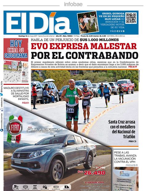 El Dia Bolivia Domingo 14 De Mayo De 2017 Infobae