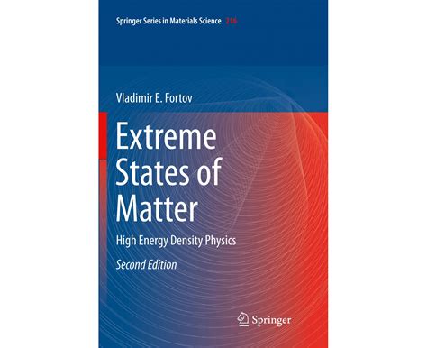 Extreme States Of Matter High Energy Density Physics Springer Series