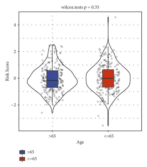 The Distribution Of Risk Score In Different Clinical Features Including