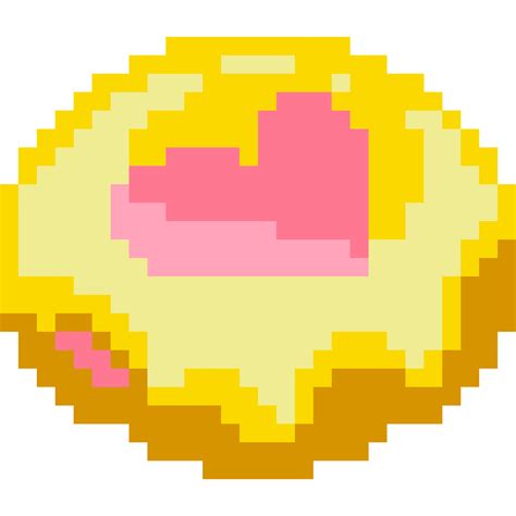 Donut Cartoon Icon In Pixel Style 34332781 Vector Art At Vecteezy