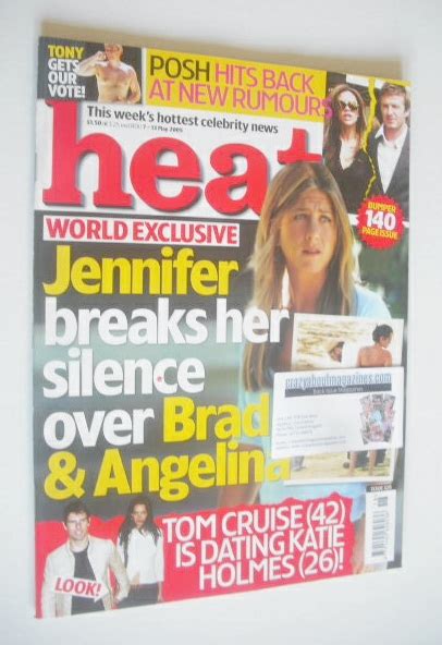 Heat Magazine Jennifer Aniston Cover 7 13 May 2005 Issue 320