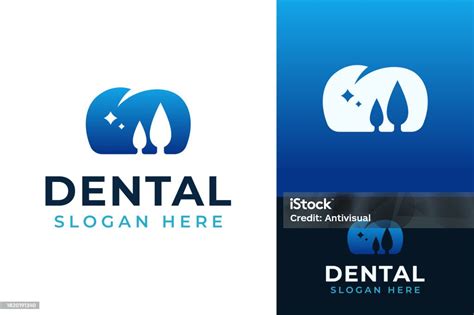 간단한 치아 치아 덴트 치과 치과 의사 정원 공원 나무 식물 로고 브랜딩 디자인 템플릿 건강관리와 의술에 대한 스톡 벡터 아트 및 기타 이미지 건강관리와 의술 건강한