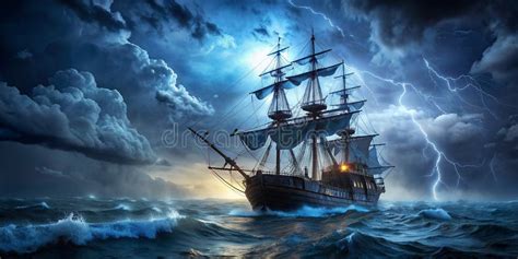 Pirate Ghost Ship Stock Illustrations 1753 Pirate Ghost Ship Stock
