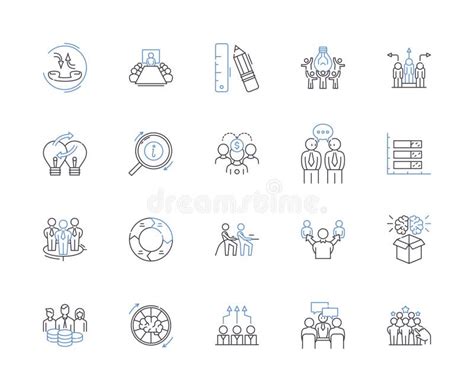 Department Workflow Outline Icons Collection Department Workflow