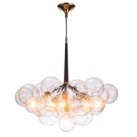 Modern Bubble Lamp Led Pendant Light Clear Glass Bubble Ball Led