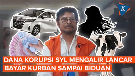 Intip Aliran Dana Korupsi SYL Jadi Anggaran Kurban Hingga Sawer Biduan
