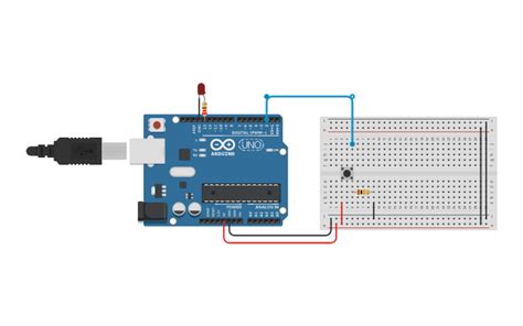 Circuit Design Arduino Button Tinkercad