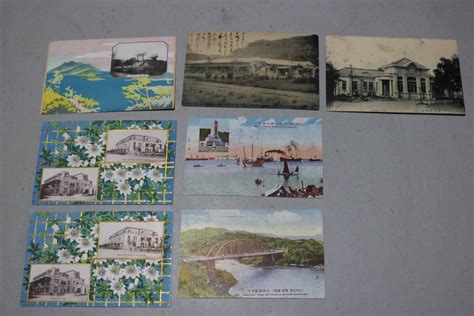 【やや傷や汚れあり】明治 台湾絵葉書 台湾鉄道旅館 総督府殖産局博物館 日月漂玉嶋社 高雄港 台湾神社 嘉義郵便局 臺北農事試験場 基隆消印