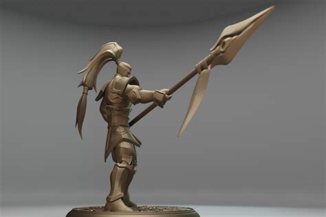 Free Stl File Xin Zhao League Of Legends 🎮・3d Printer Design To