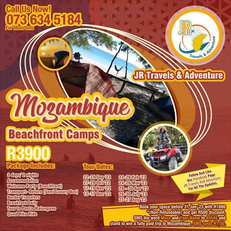 Mozambique Beachfront Camps Jr Travels And Adventure