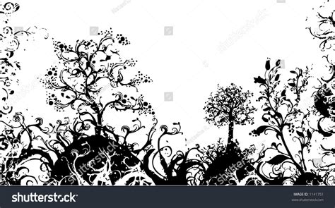 Vector Graphic Enchanted Forest Stock Vector 1141751 Shutterstock