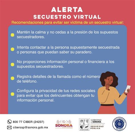 Comparte Unidad Cibernética Recomendaciones Para Prevenir El Secuestro