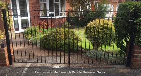 Marlborough Wrought Iron Style Double Metal Driveway Gates Ft High To Buy Online Wrought