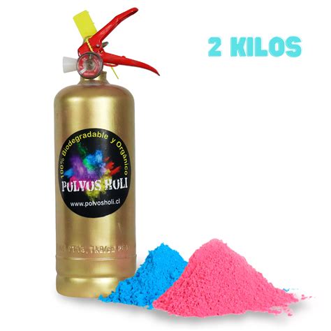 Extintor De Revelación De Género 2kg Polvos Holi Para Revelación De