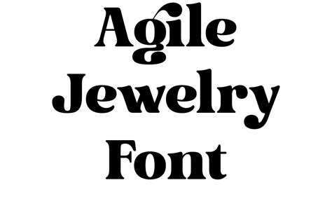 Agile Jewelry Font Dafont Style