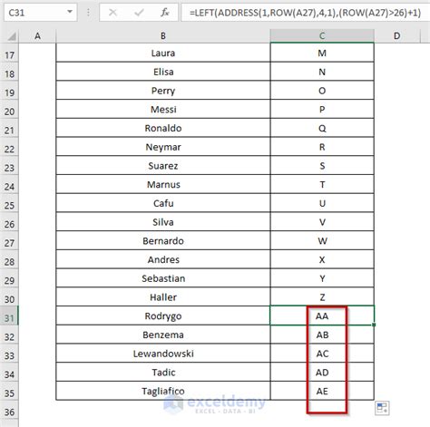 How To Autofill Sequential Letters In Excel 5 Quick Ways Exceldemy