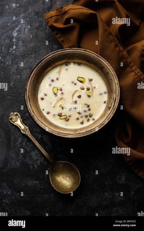 Basundi Rabri Or Rabdi Is A Dessert Made Of Condensed Milk And Dry