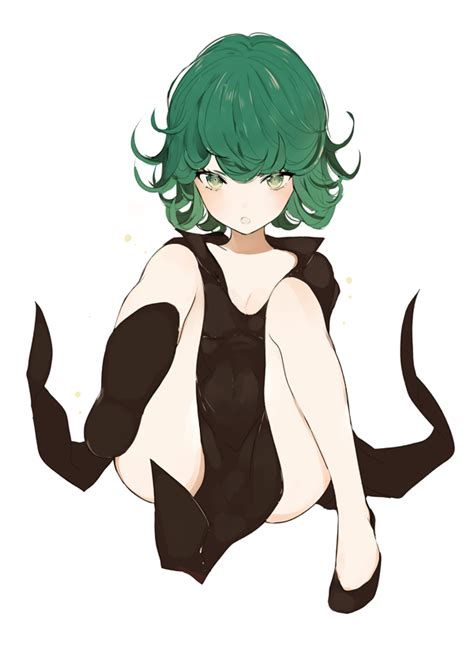 Safebooru 1girl Black Dress Blush Curly Hair Dress Green Eyes Green