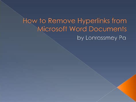 pdf how to remove hyperlinks from microsoft word documents dokumen tips