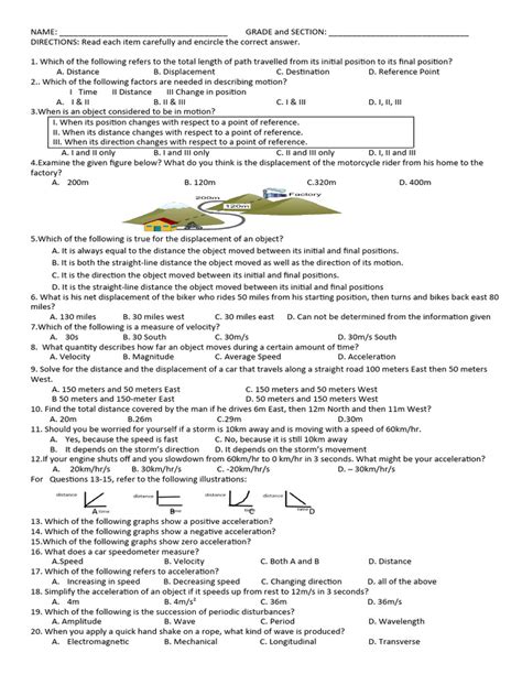 Jacqscience 7 Third Quarter Test 2023 2024 Download Free Pdf Waves
