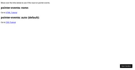 Pointer Events Codesandbox